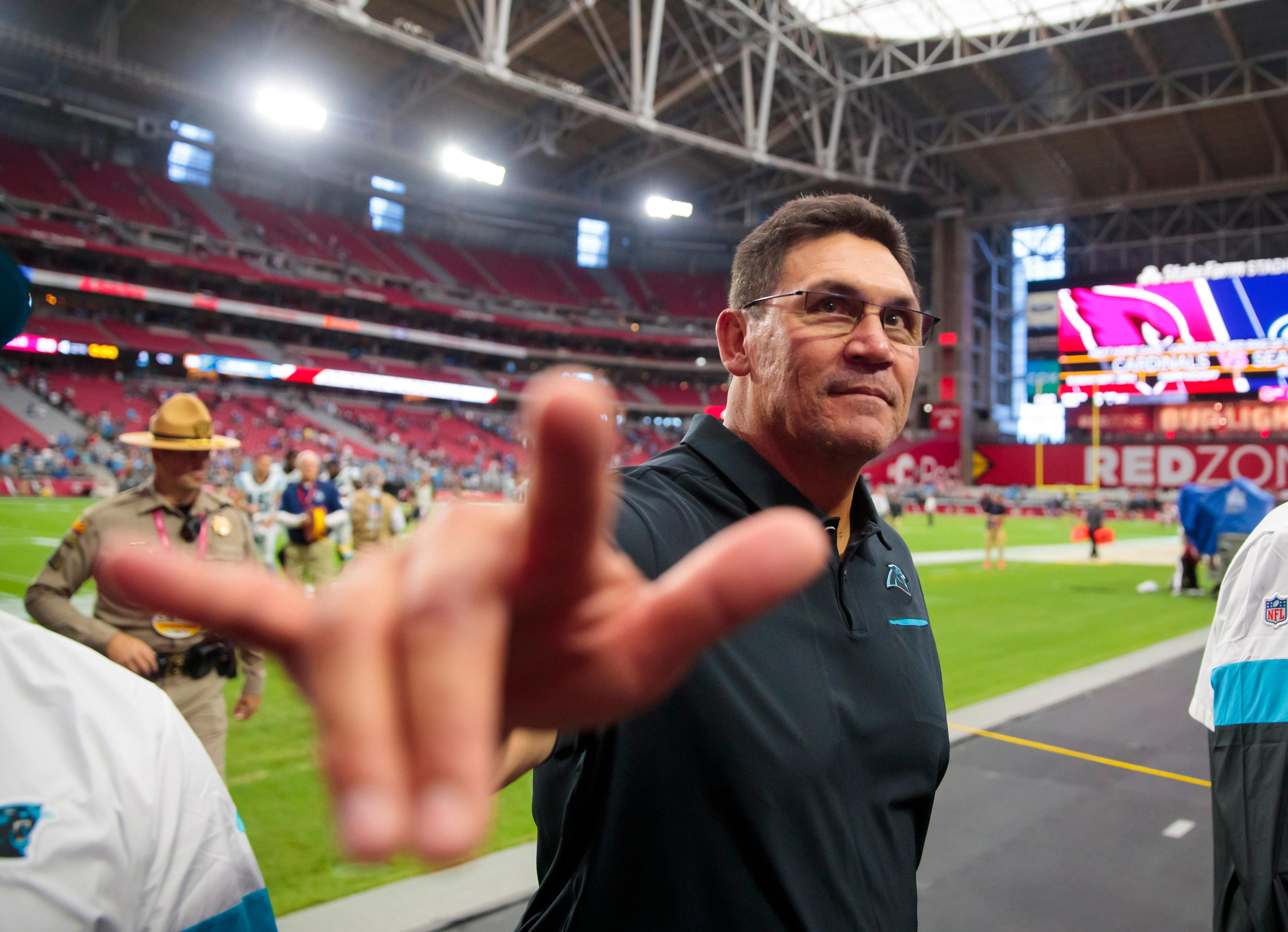 Ex-Panthers HC Ron Rivera reportedly interviewed for this team's HC vacancy