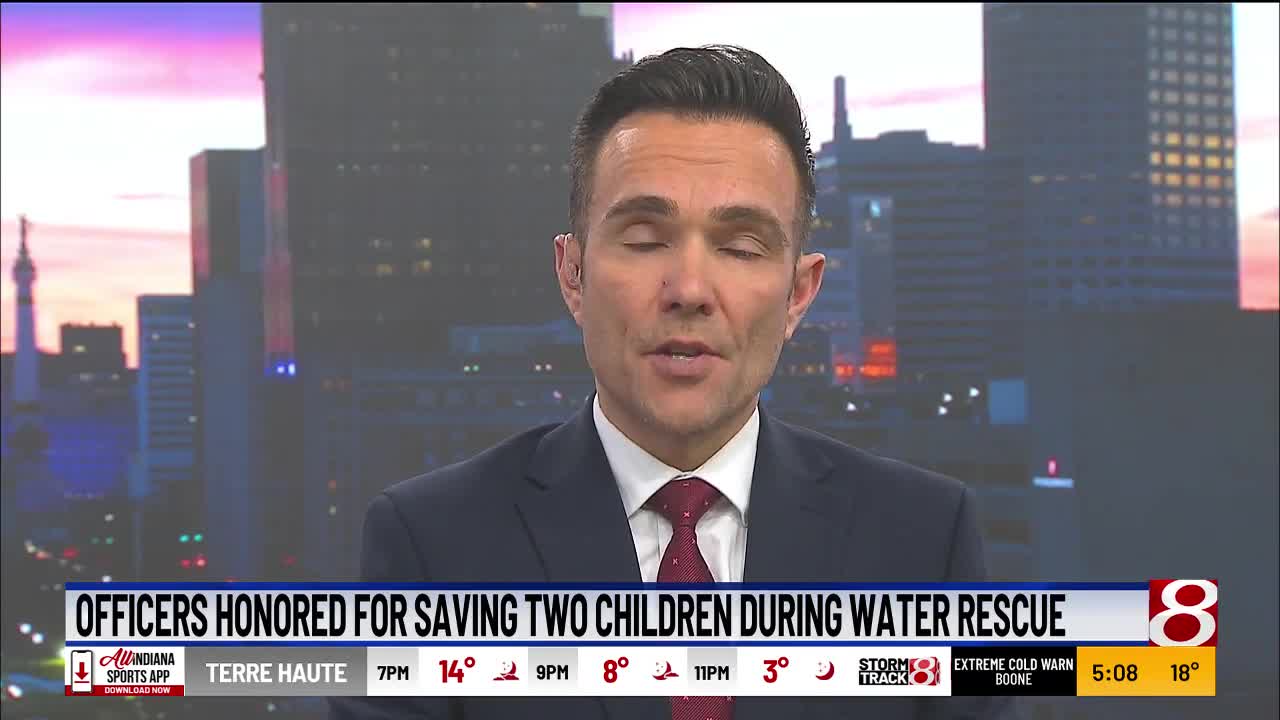 Officers honored for saving two children during water rescue