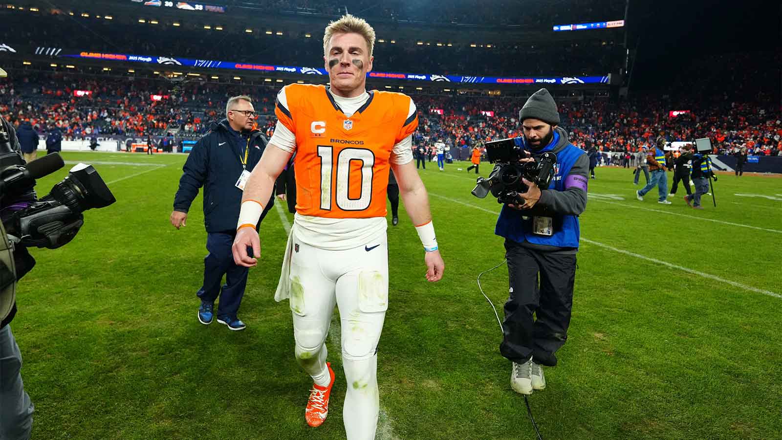 Broncos’ Bo Nix spotted at OTAs after ankle injury, but there’s a catch