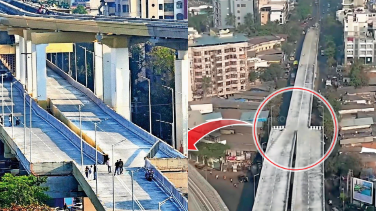 Invitation to crashes: 4-lane bridge near Mumbai suddenly narrows to 2 ...