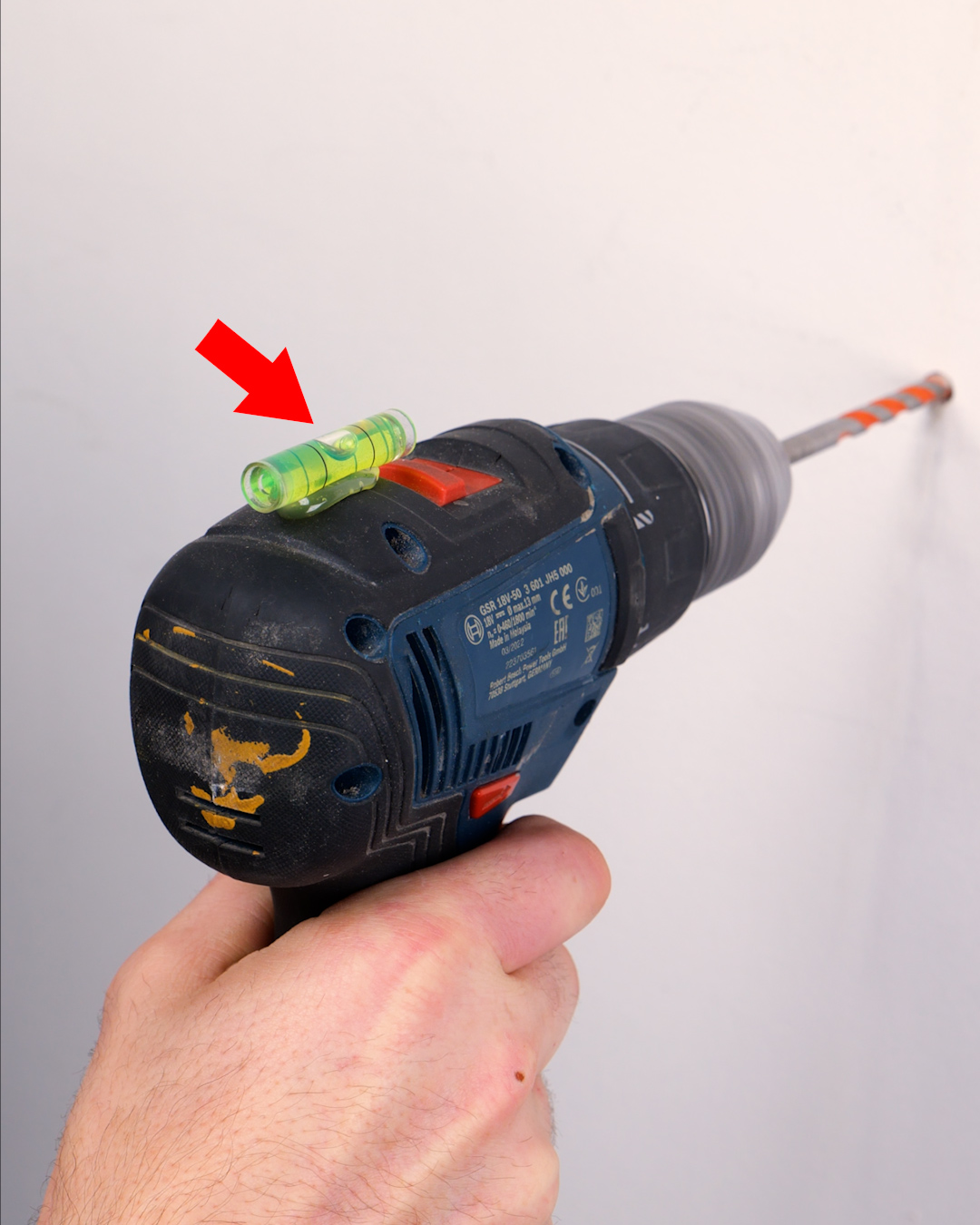Level bubble hack for precise drilling🛠️