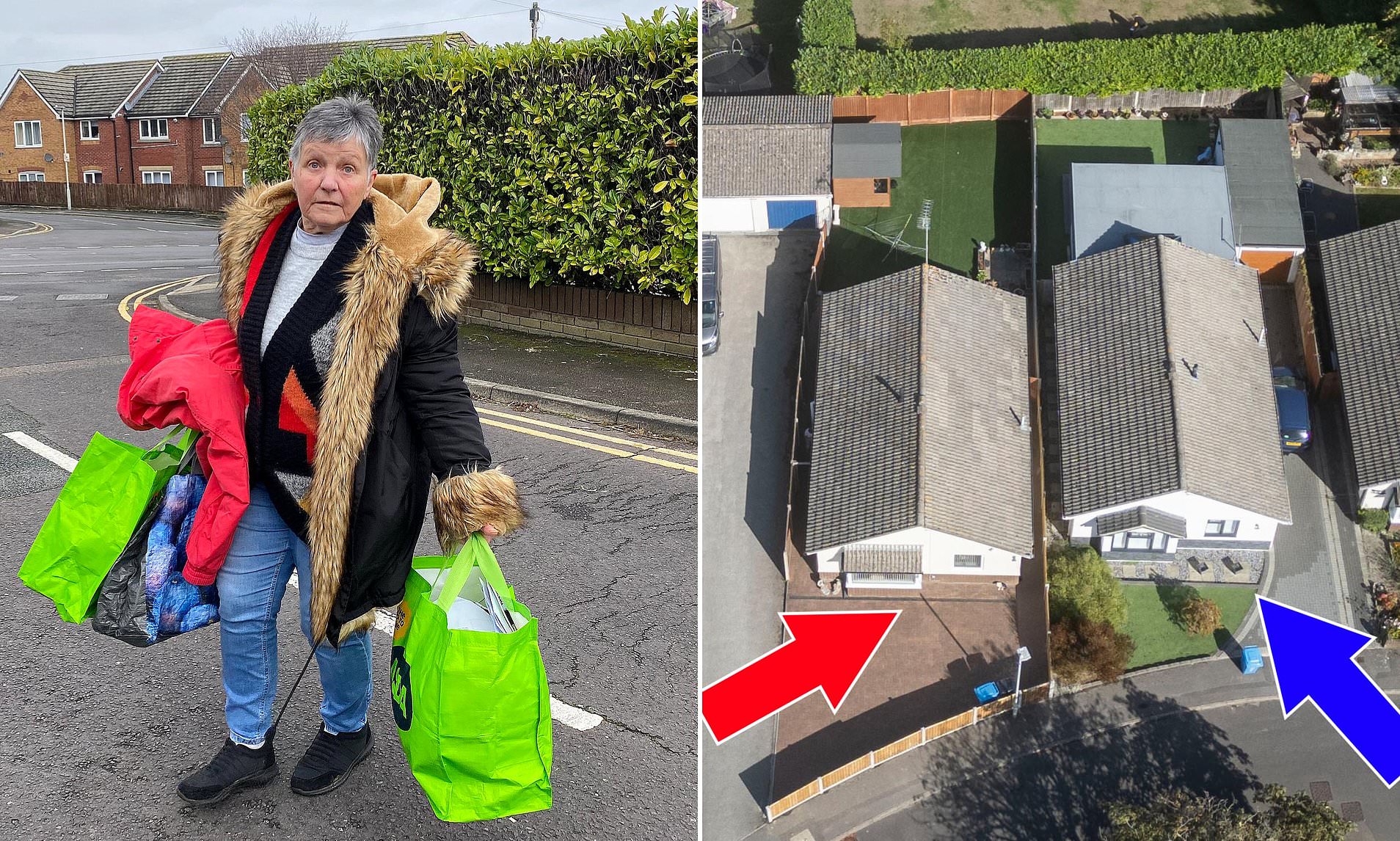OAP evicted from her home after losing court battle over 1ft strip of ...