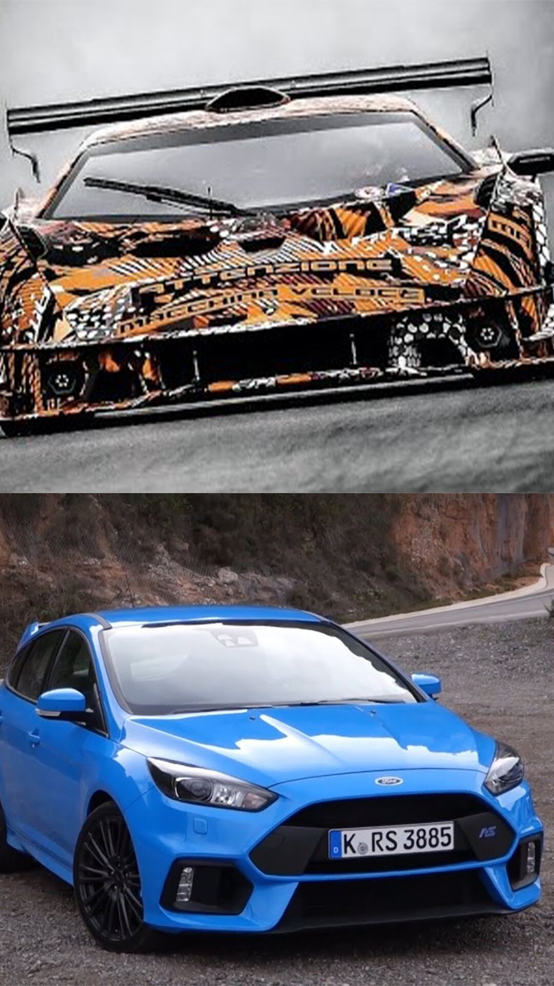 Lamborghini Essenza SCV12 v/s Ford Focus RS