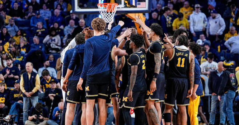 Michigan come back to grab top-five win over Nebraska, 75-72