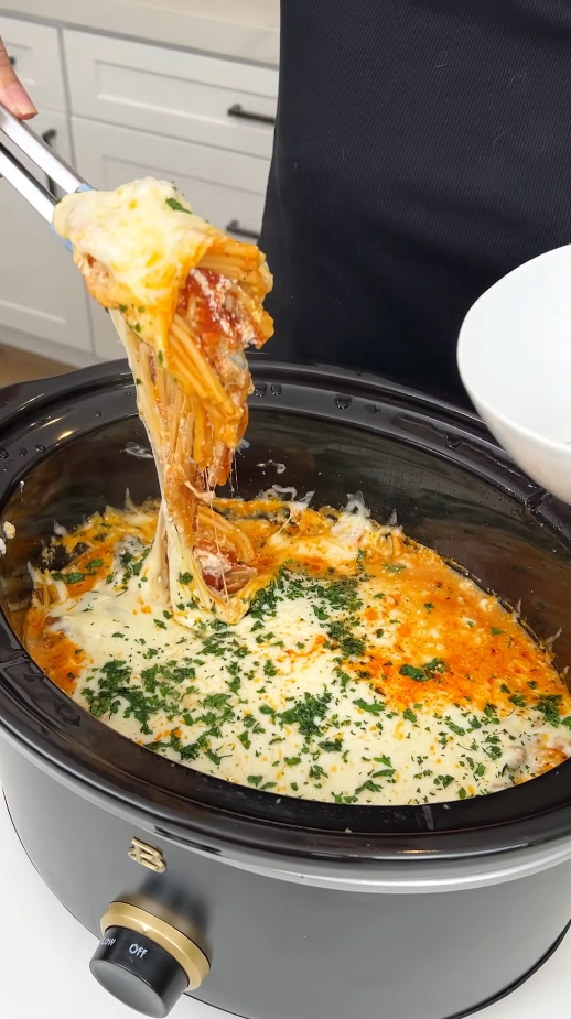 Easy crockpot spaghetti dinner recipe