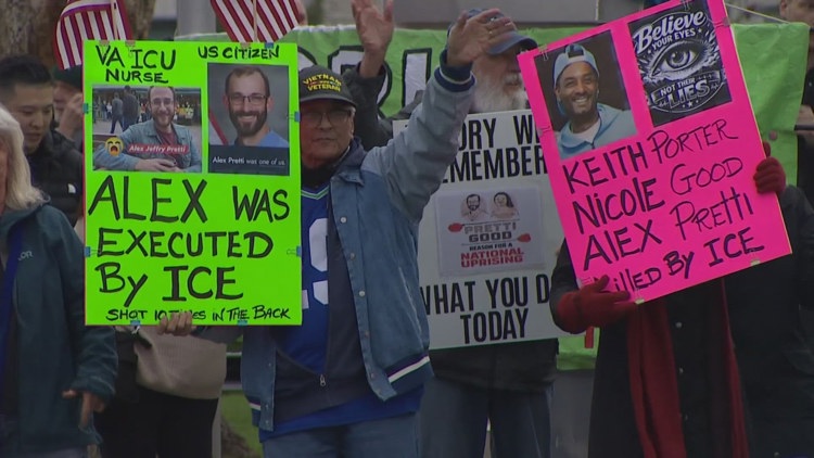 Rally on Seattle's Beacon Hill honors Minnesota nurse killed by federal ...