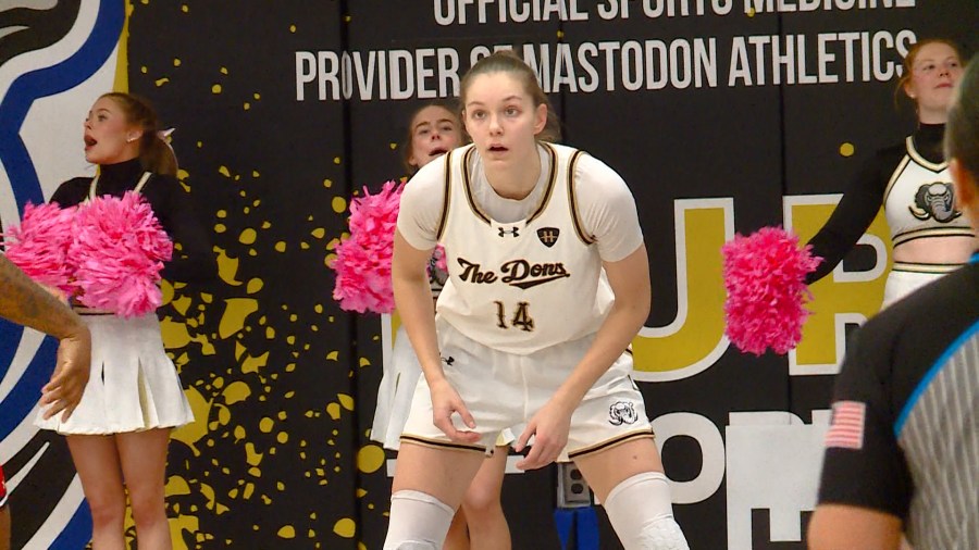 Marchesano, Mastodons overcome slow start in 60-46 win over Robert Morris