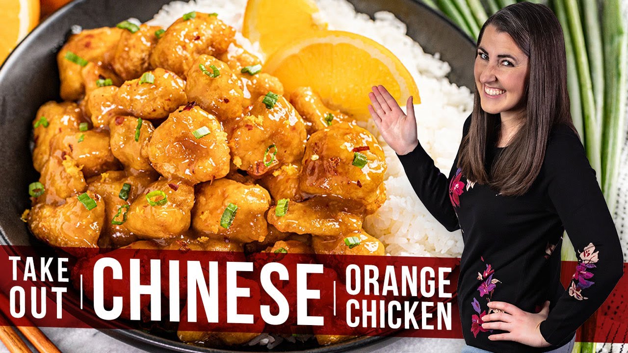 How to make Chinese takeout orange chicken | The Stay At Home Chef