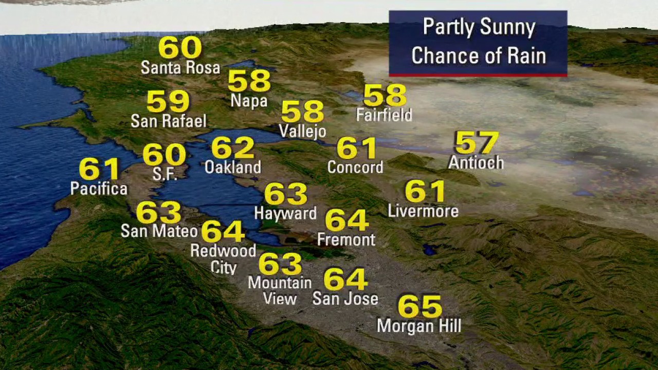 Pockets of light rain arrive tonight