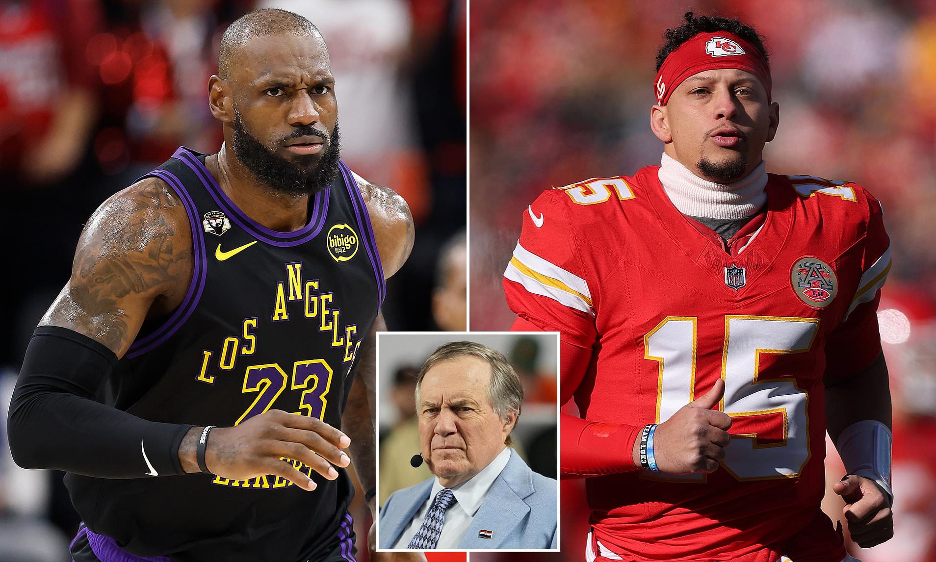 LeBron James and Patrick Mahomes lead furious reaction as Bill ...