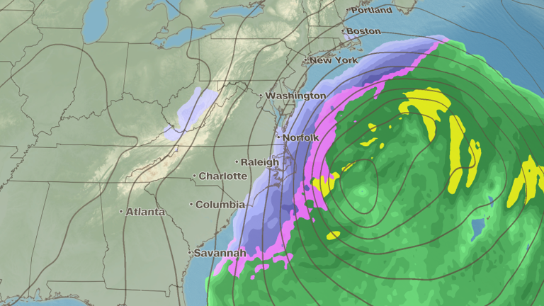 Forecast models are predicting a bomb cyclone off the East Coast this ...