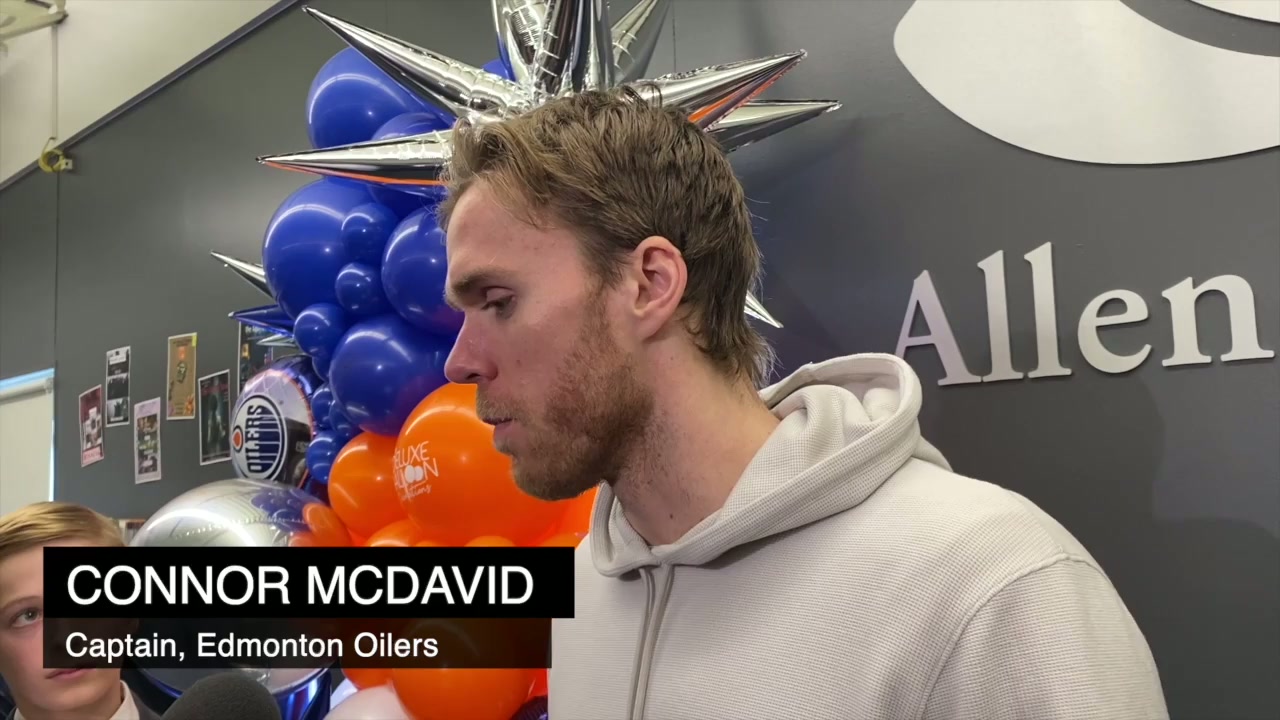 Allendale school gets a visit from Oilers captain Connor McDavid