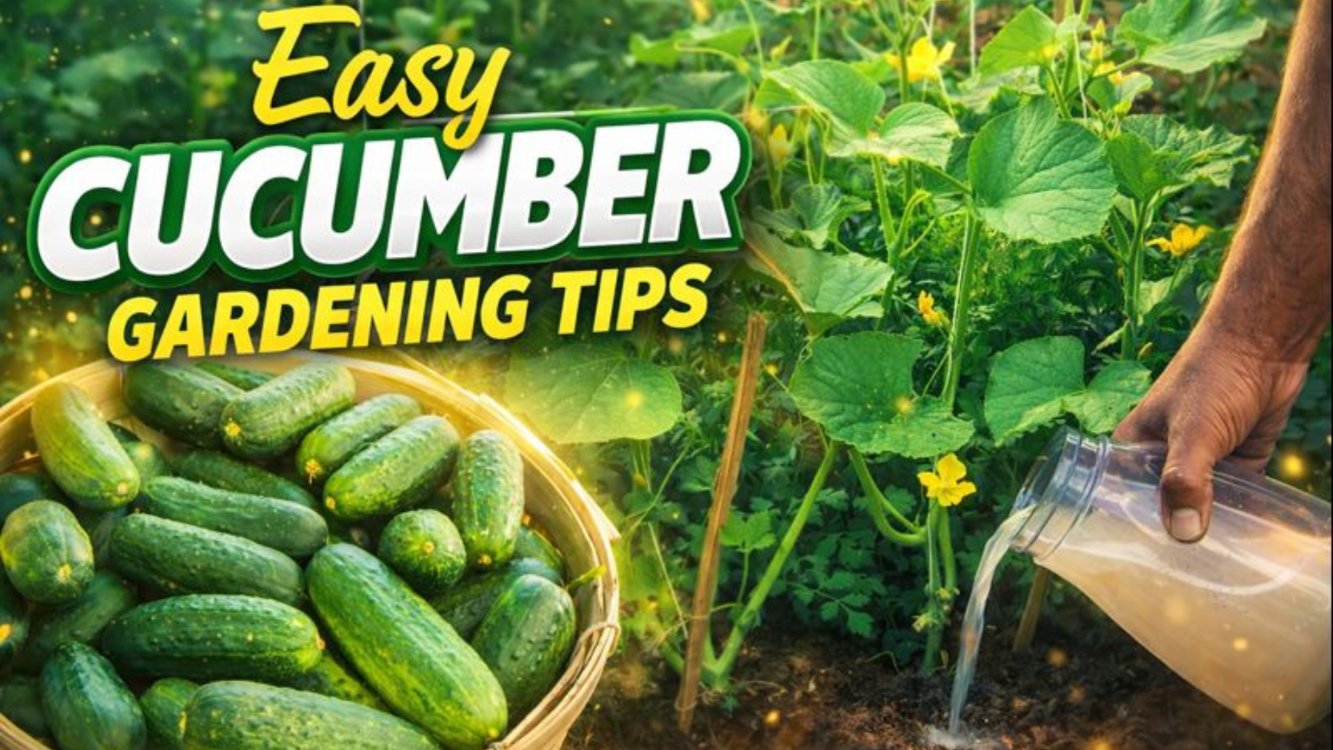 The 2 things you must do for a huge cucumber harvest