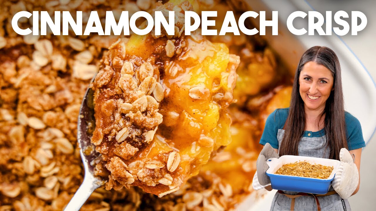 Cinnamon peach crisp