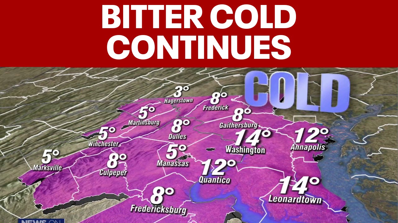 Arctic cold locks snow and ice in place across the DMV