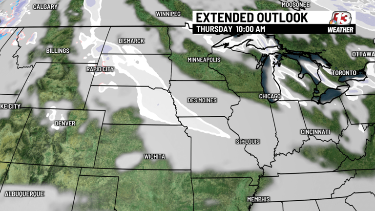 Dry and cold with light snow chances