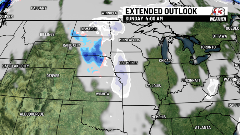 Dry and cold with light snow chances