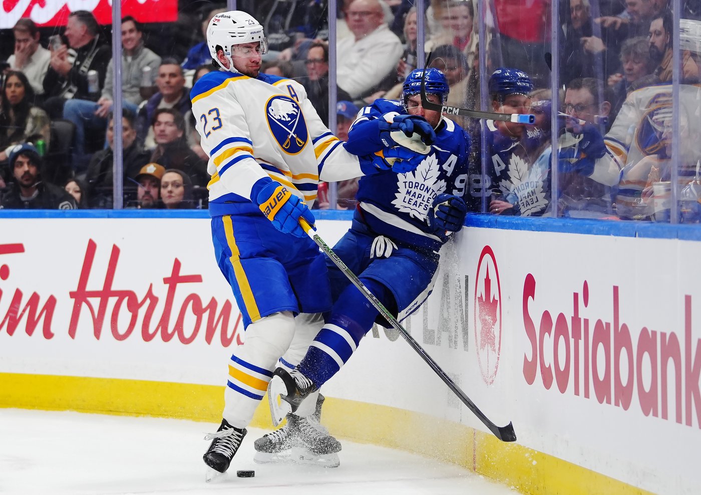 Dahlin's first hat trick leads Buffalo Sabres over slumping Toronto ...