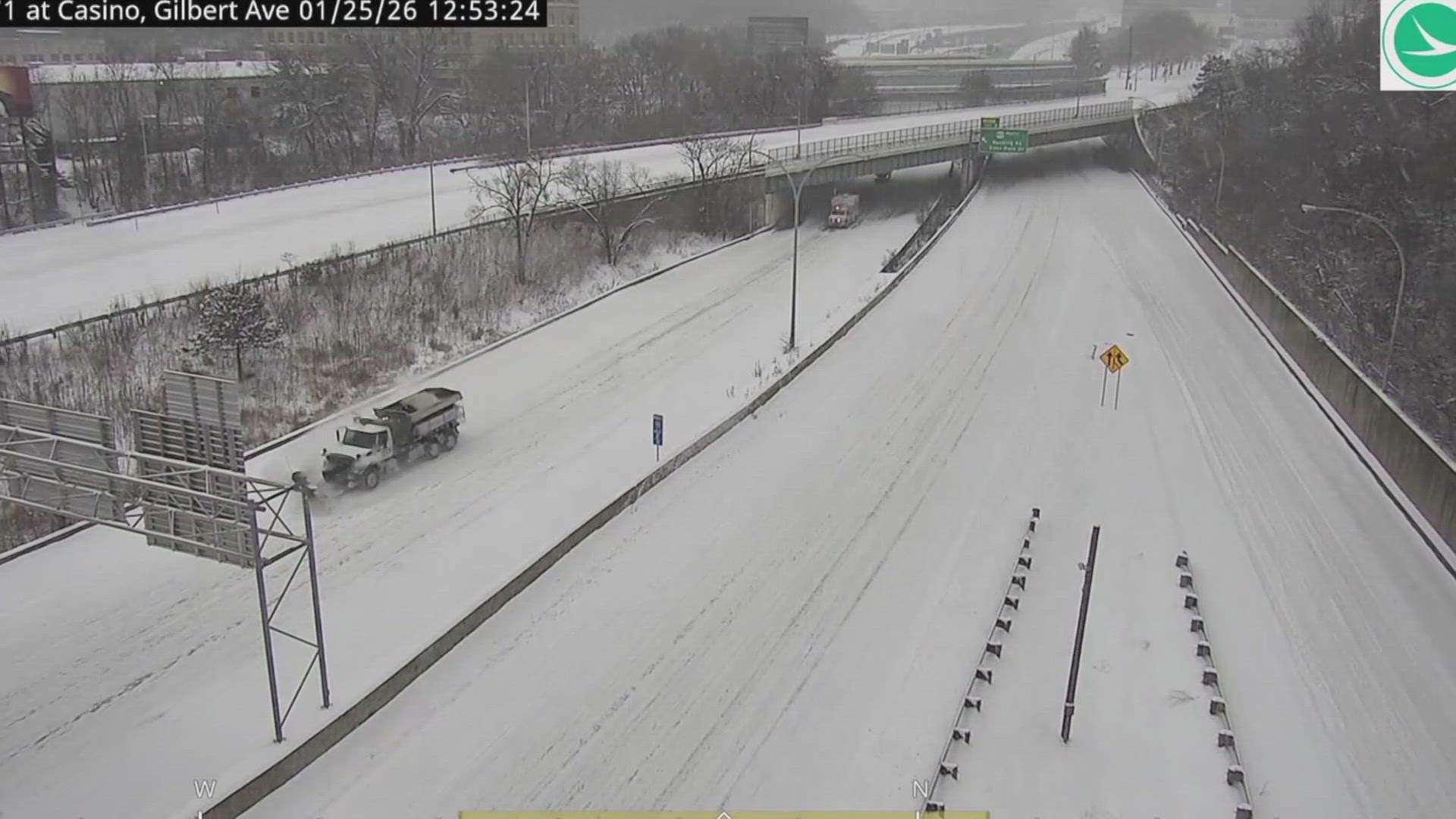 ODOT plow escorts ambulance to Cincinnati Children's Hospital during ...