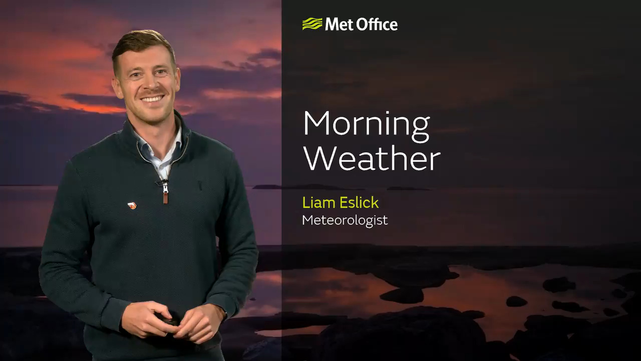 Met Office Monday morning weather forecast 10/11/2025