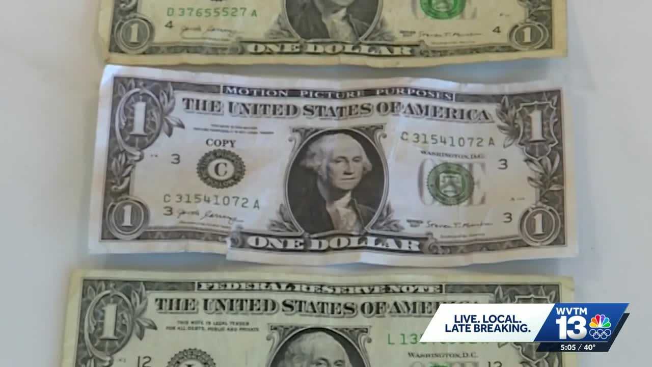 Movie prop $1 bills found in Springville