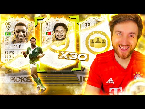 FIFA 22 30 x guaranteed base or mid icon player pick packs!