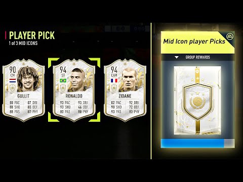 FIFA 22 10 x guaranteed mid icon player pick packs!