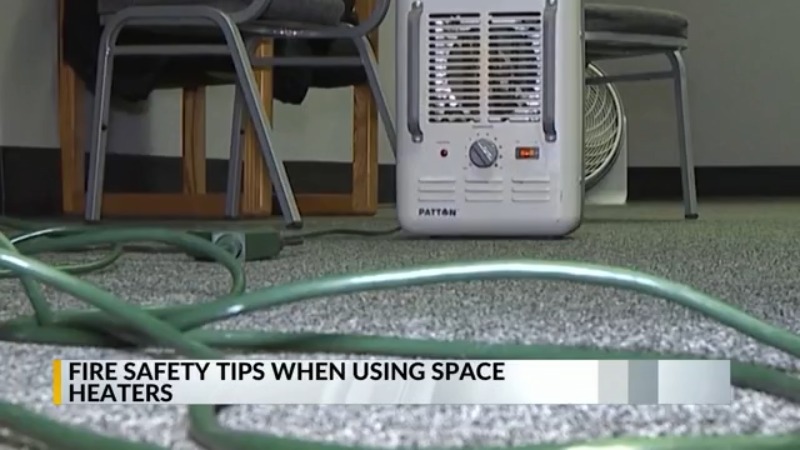 Fire official warns of space heater dangers in cold weather