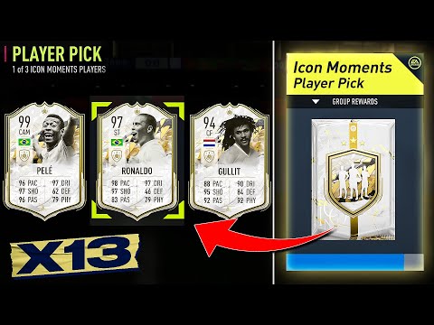 FIFA 22 13 x guaranteed icon player pick packs!