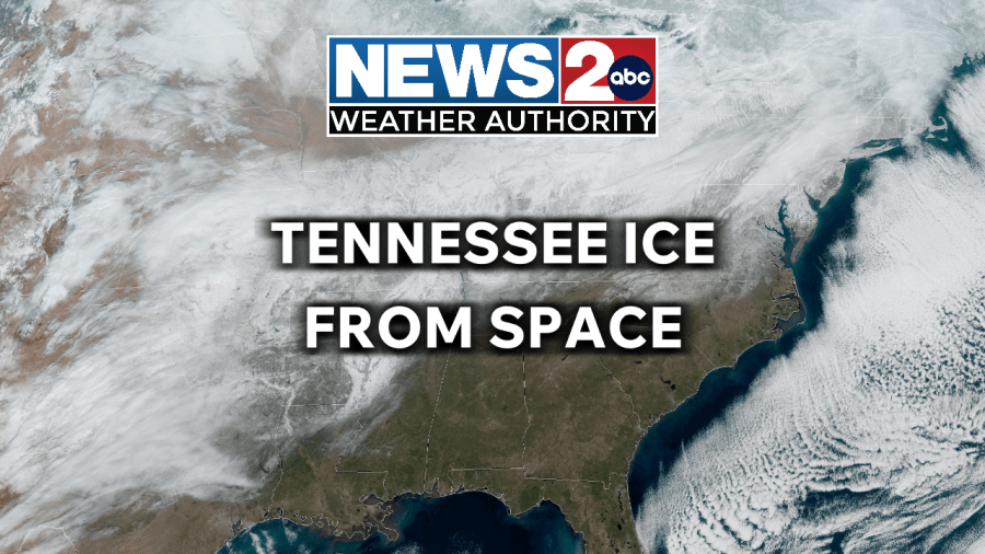 Ice left from Tennessee’s winter storm visible from space