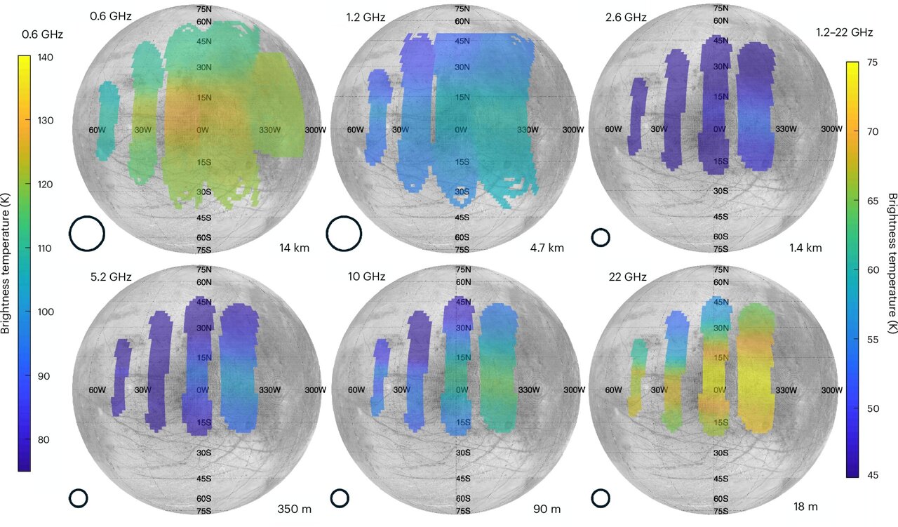NASA's Juno measures thickness of Europa's ice shell