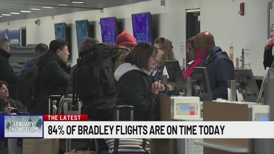 Travel getting back on track at Bradley International Airport