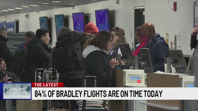Travel getting back on track at Bradley International Airport