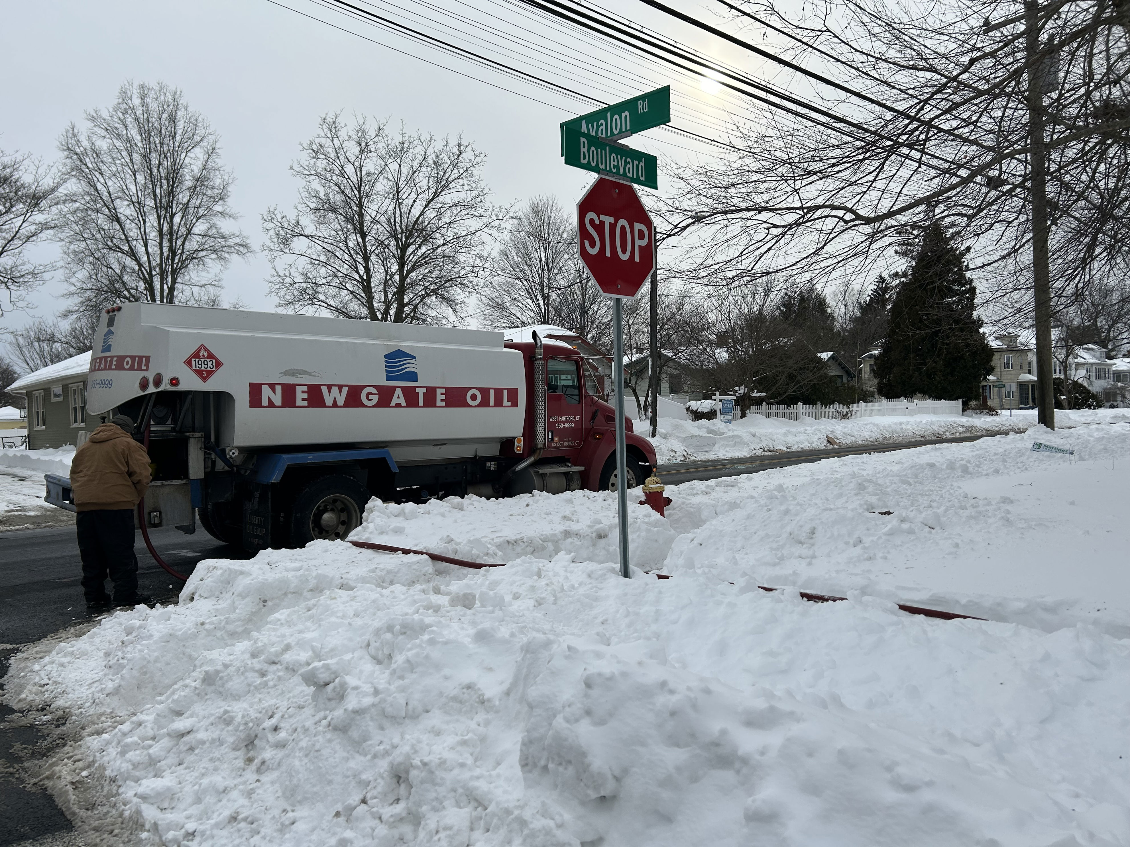 Clear the snow for oil delivery and plumbing crews making house calls