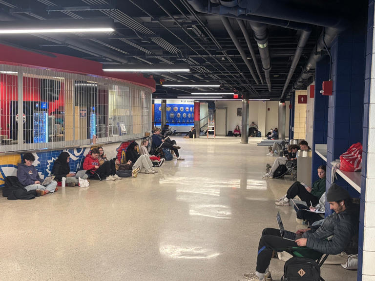 KU students camp out for top 15 basketball matchup against BYU