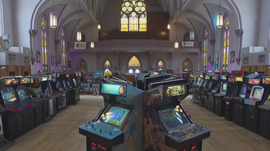 Old church in Duquesne now home to retro-style arcade