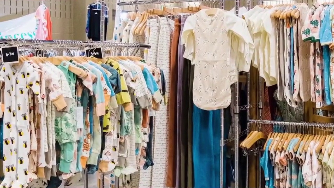 Shopping at Le Garage Sale