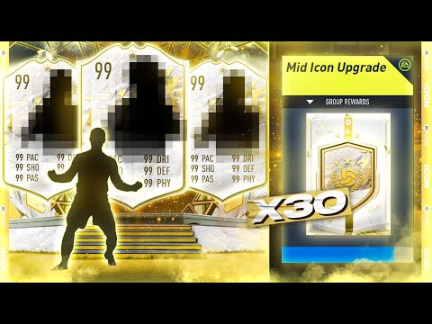 FIFA 22 30 x Mid Icon Upgrade Packs!