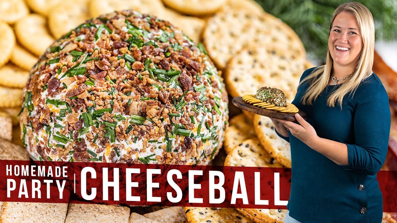 Homemade party cheese ball