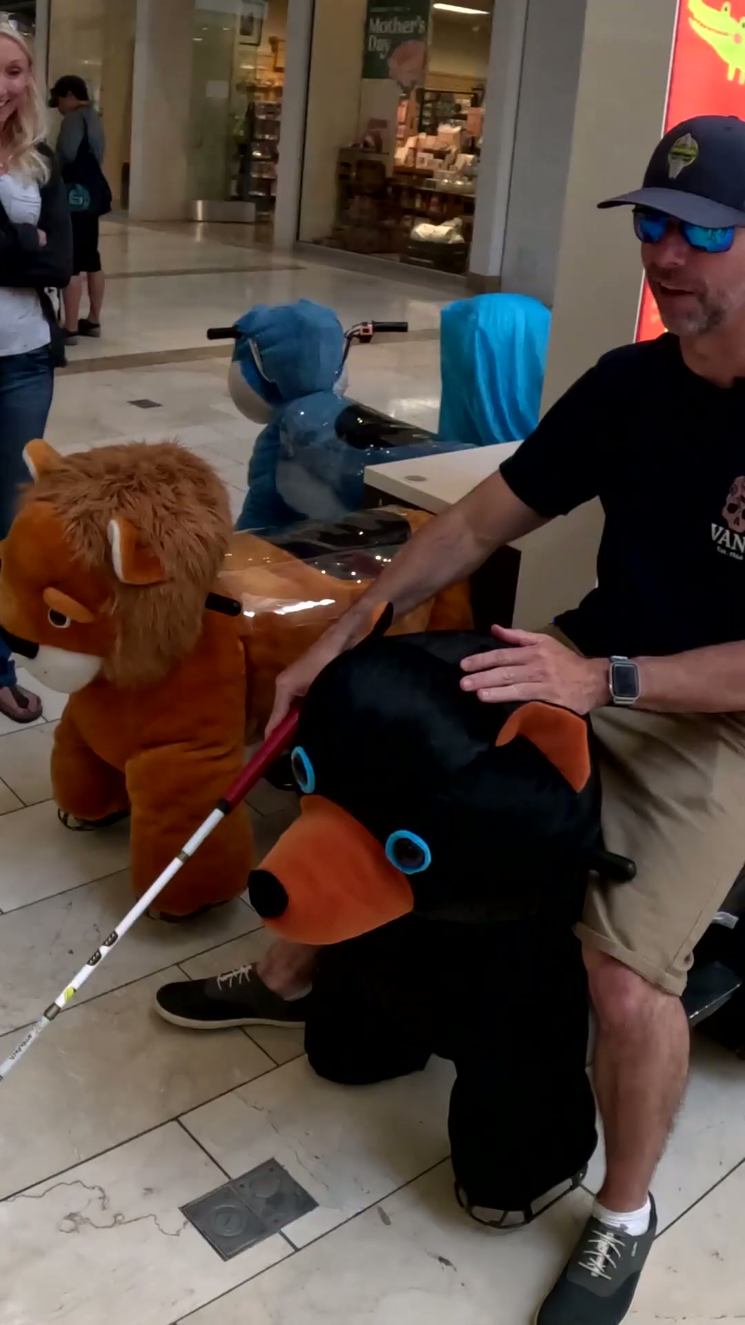 Blind guy feels up a bear #shorts