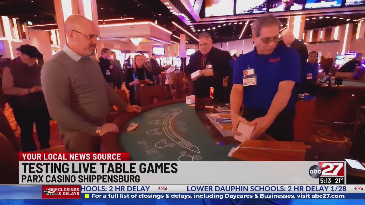 Mayor places first blackjack wager during testing of Parx Casino's live ...