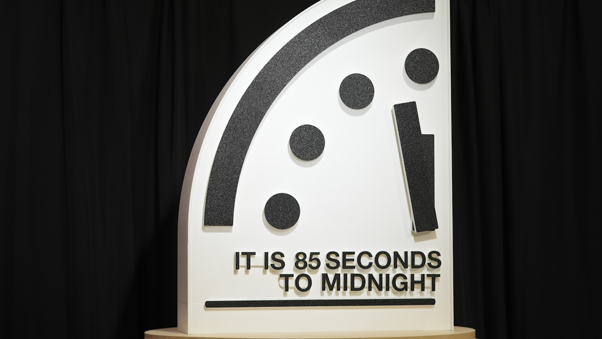 Doomsday clock moves closer to midnight