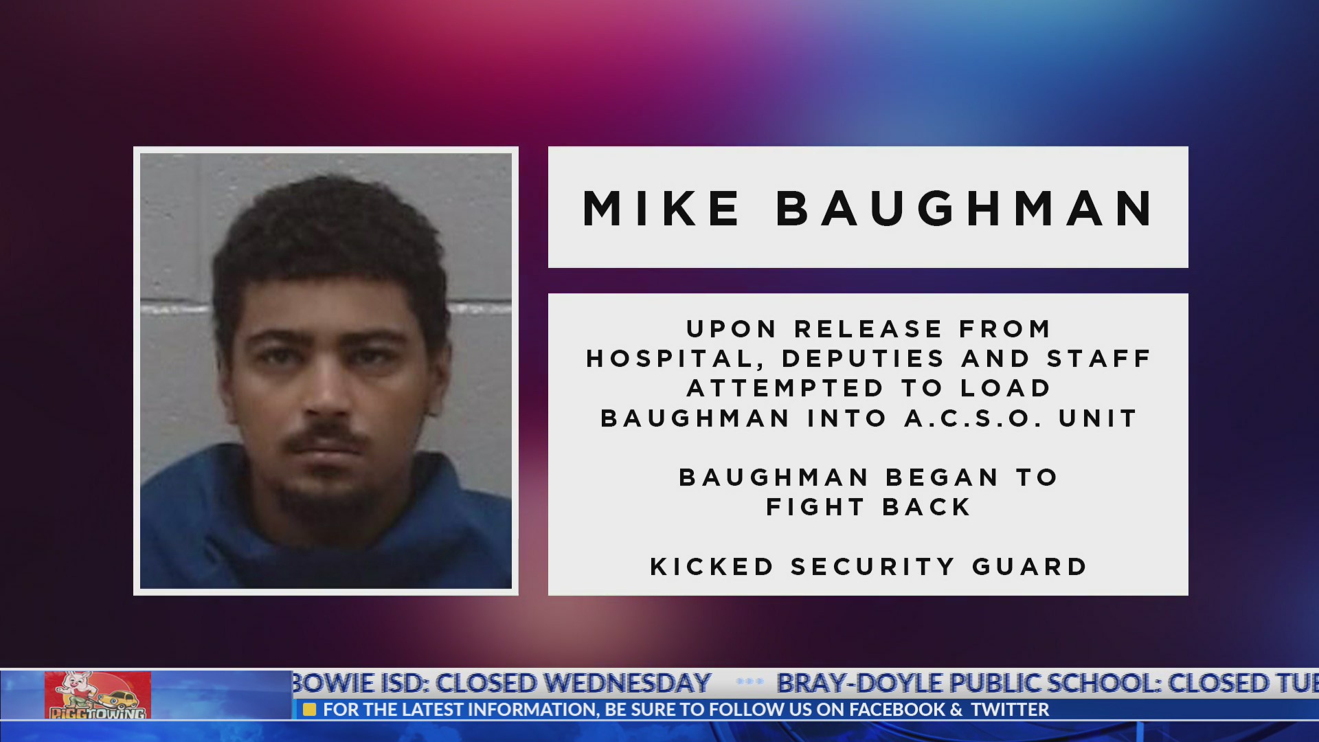 Archer County man charged for assaulting hospital security guard