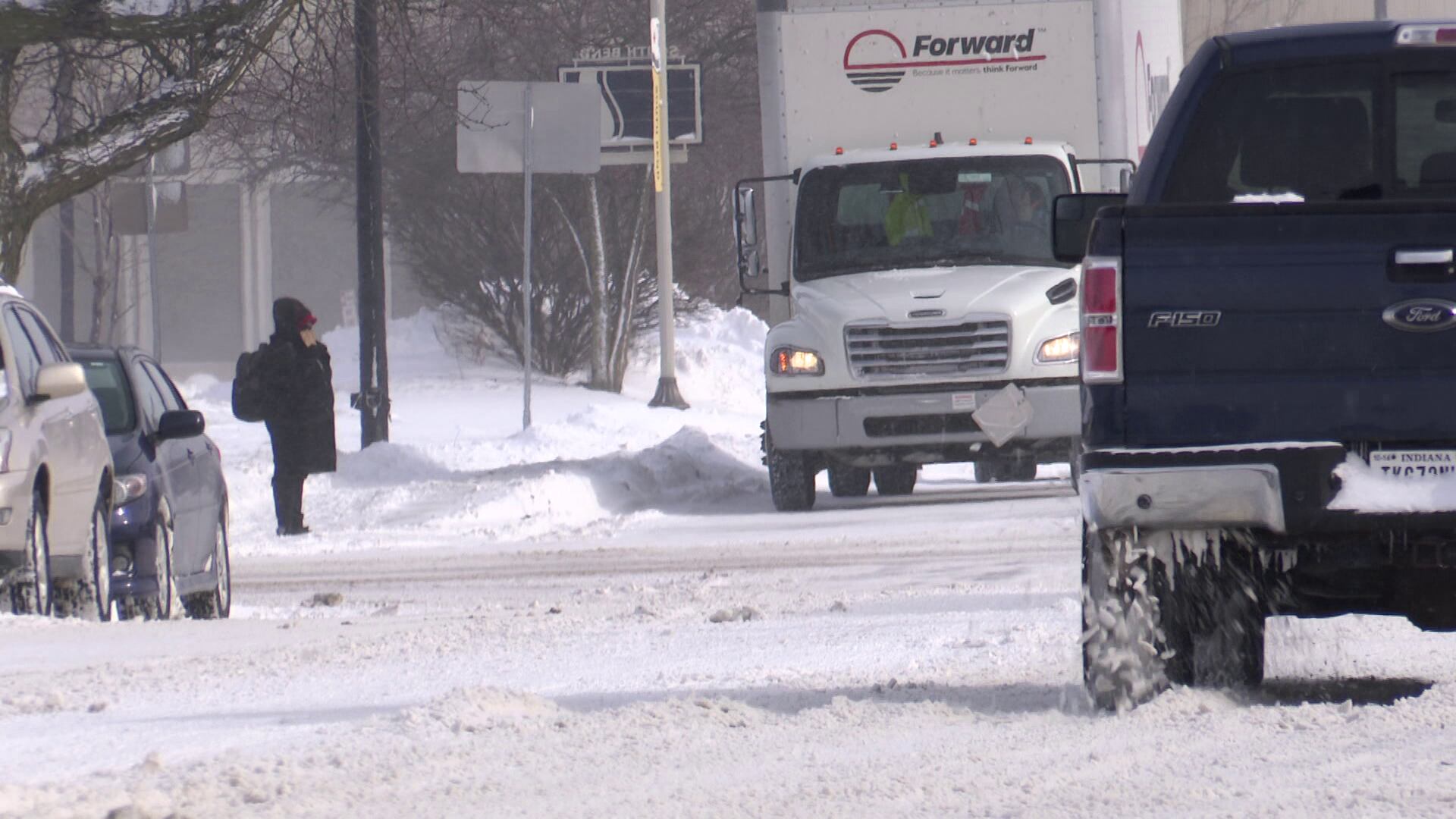 Unhoused couple endures freezing cold temperatures