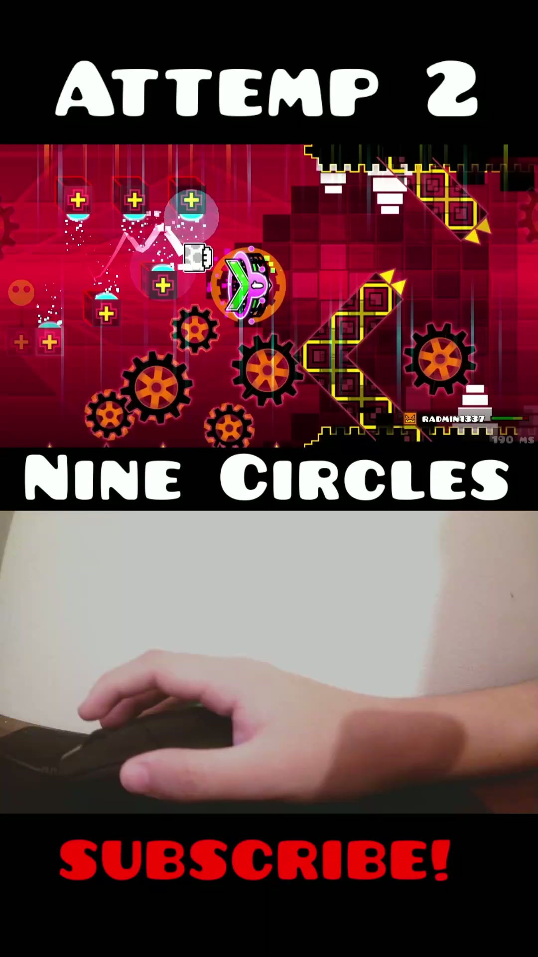 Can I finally beat Nine Circles on attempt 2 ever? #geometrydash # ...