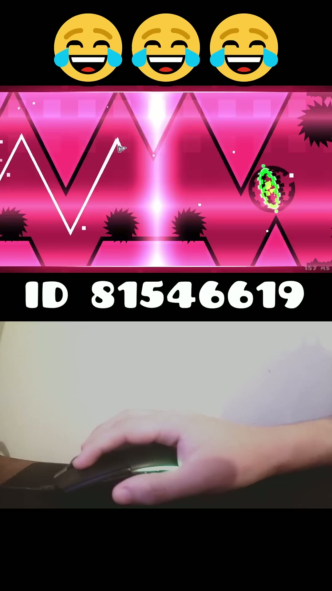 Using hacks to complete a level #shorts #deluxe12 #geometrydash #gd # ...