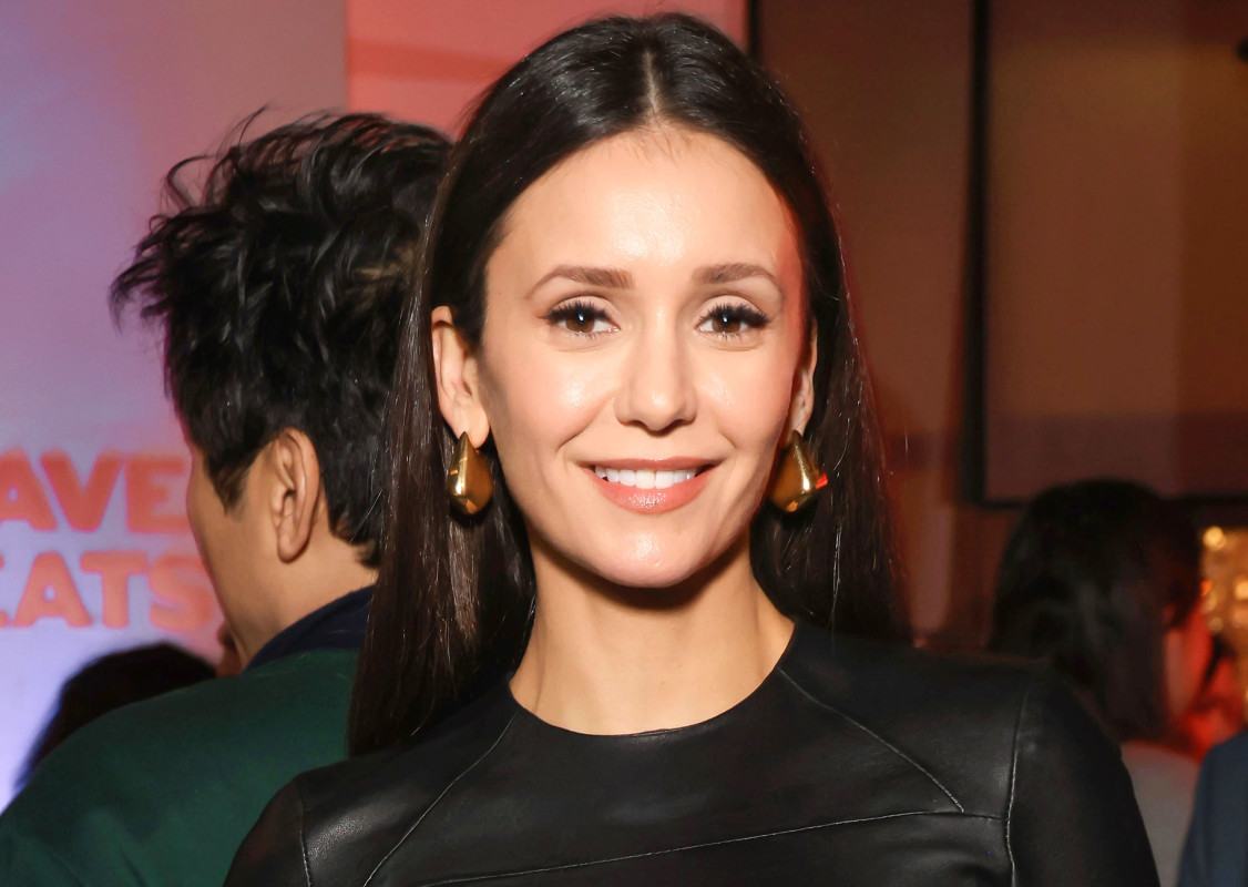 Nina Dobrev stuns in leopard-print minidress while enjoying Sundance ...