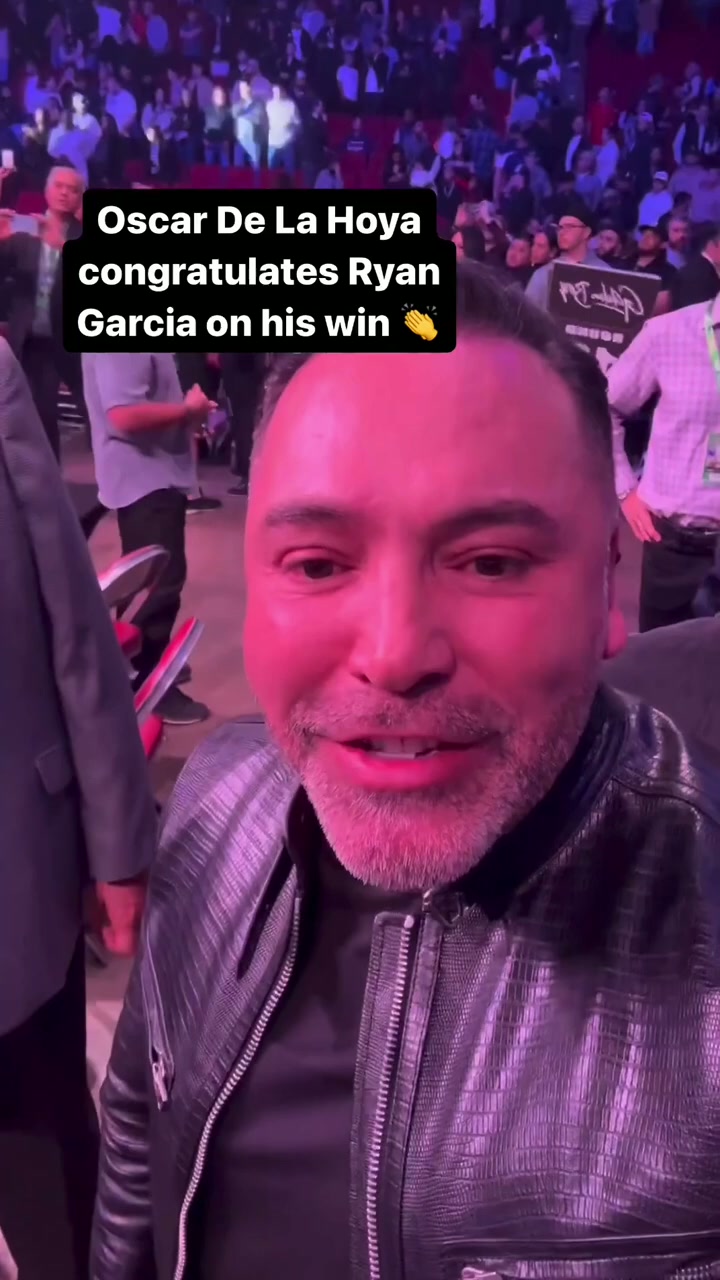 🚨Oscar De La Hoya excited with Garcia’s KO win over Oscar Duarte 💪