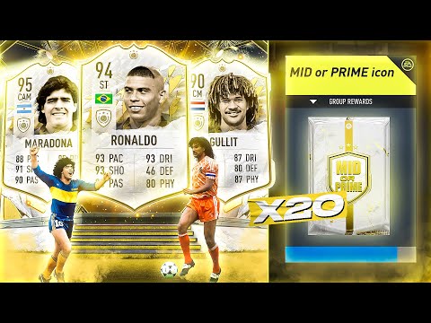 FIFA 22 20 x Guaranteed Mid or Prime Icon Upgrade Packs!