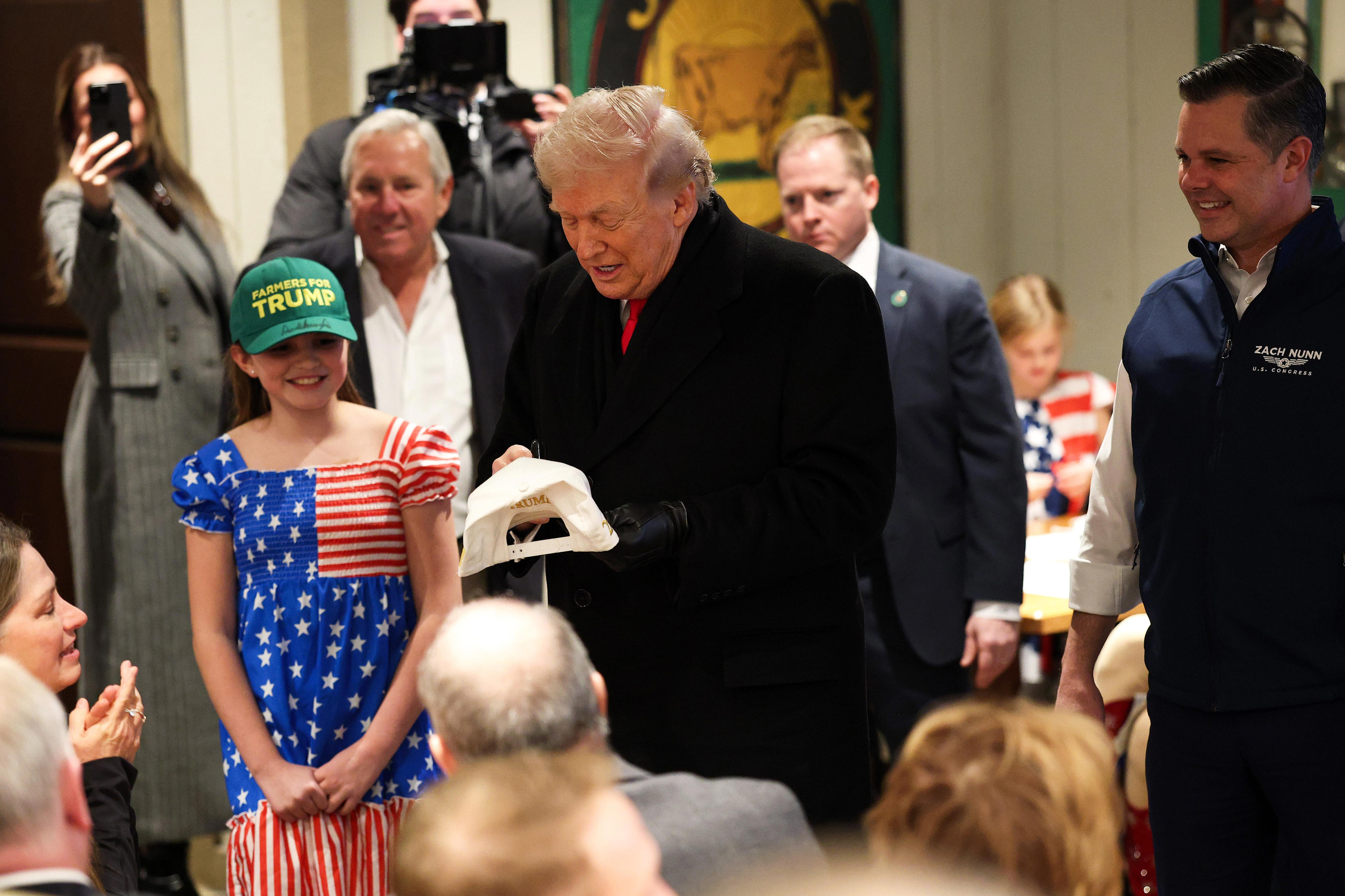 Scenes from President Trump’s Iowa visit